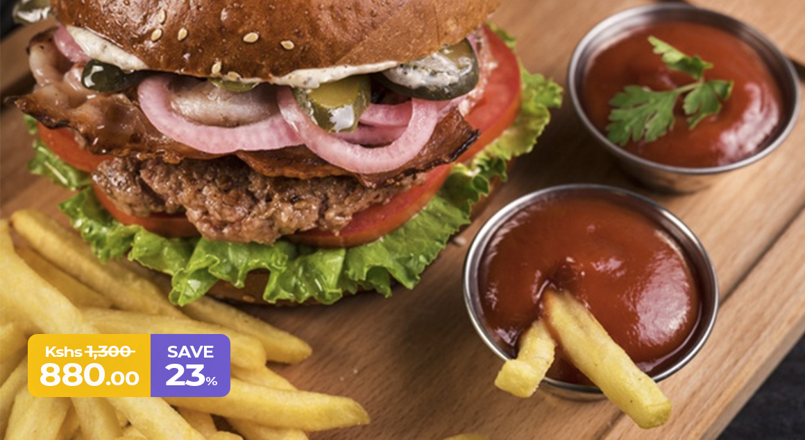 GET 23% OFF on Beef or Chicken Burgers with Fries! – Deals and ...